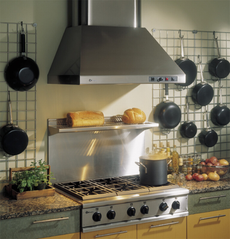 Buy Monogram GE 48" Professional Taper-Sided Hood with 2 Halogen Lamps ...